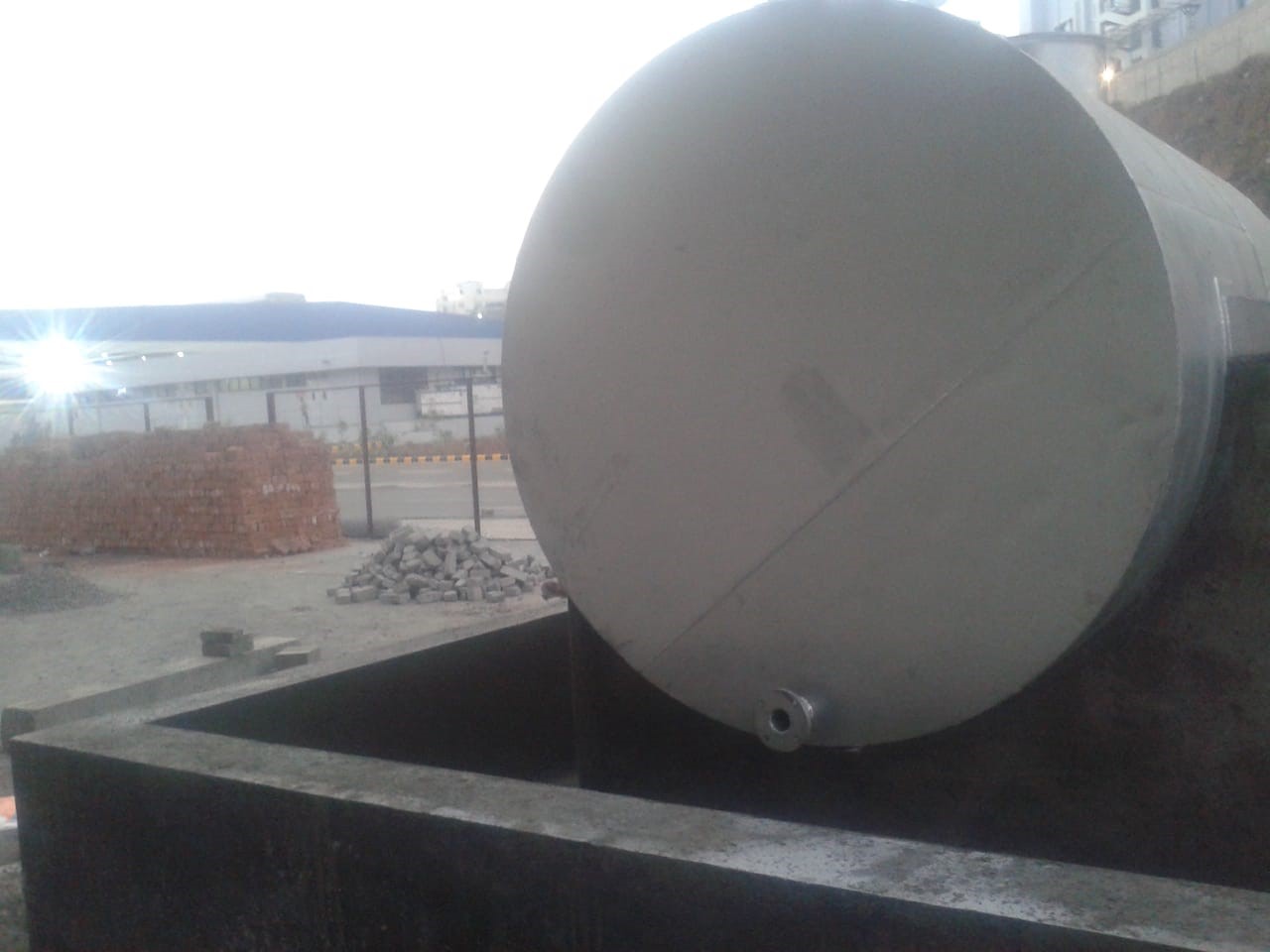 Diesel storage yard with PESO licence, automatic supply & fuel leak ...